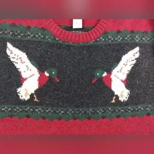Woolrich | Sweaters | Vtg Woolrich Mallard Duck Wool Sweater L Hunting ...